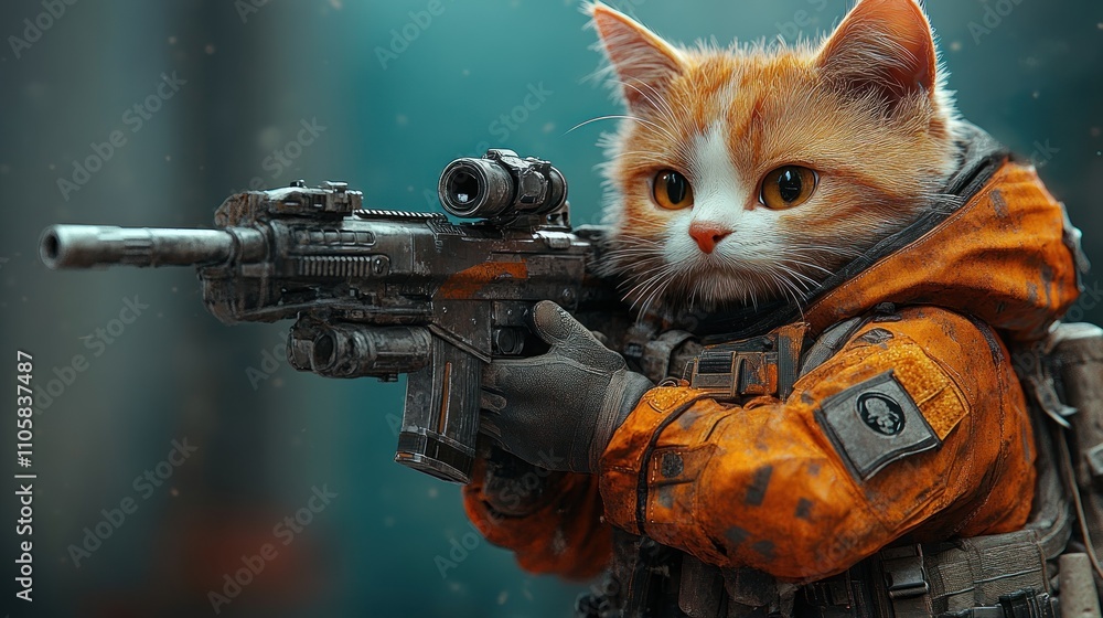 Here's a possible and keyword list for your image.. A cute orange cat ...