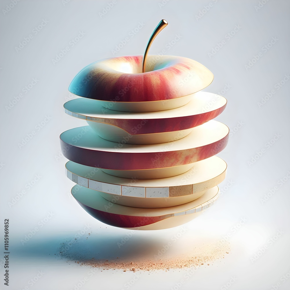Stock-Illustration „The image features a visually striking design of an ...