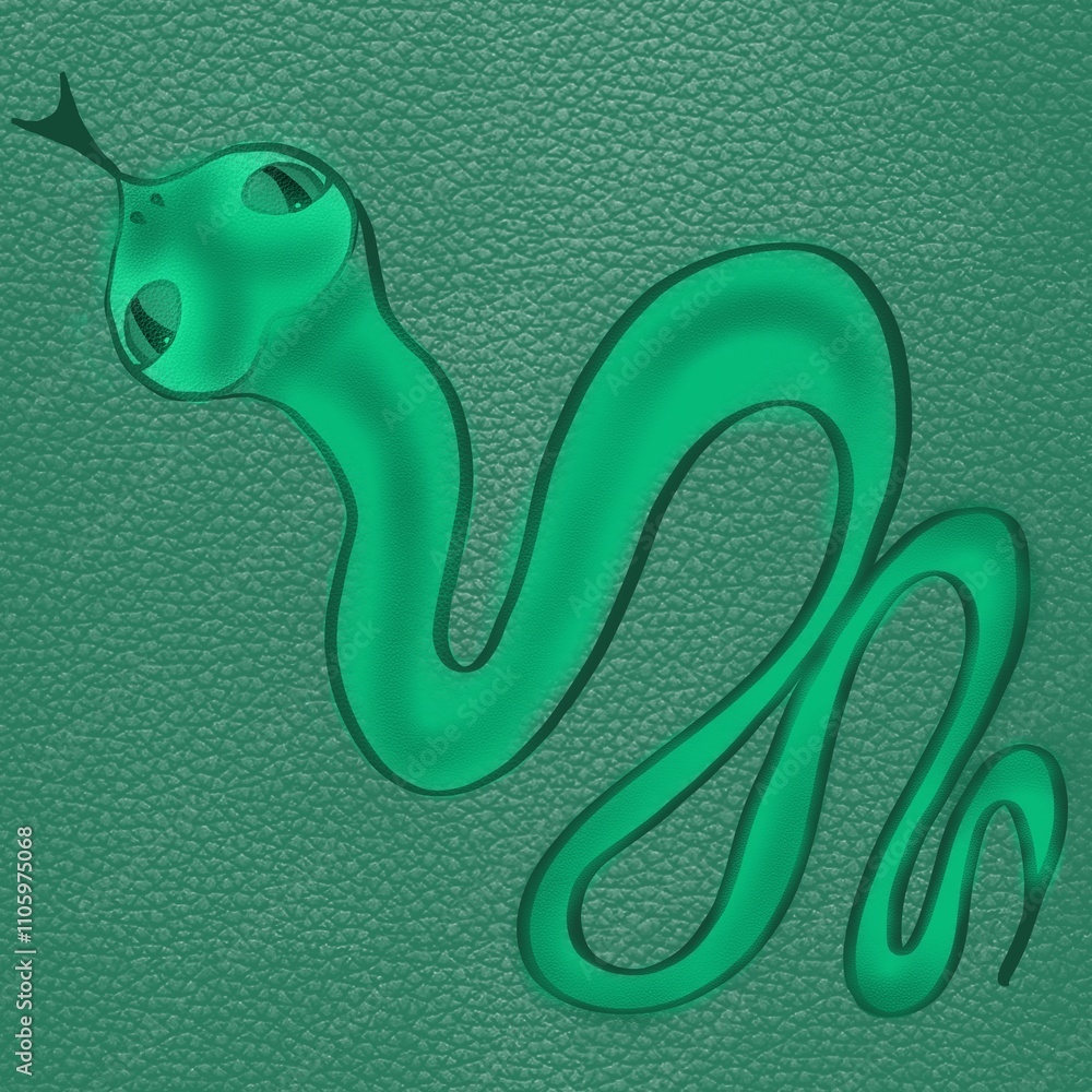 snake symbol of 2025, royal and beautiful snake, green snake with ...