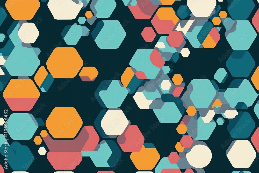 Innovative Healthcare Design: Abstract Hexagon Patterns in Medicine and ...