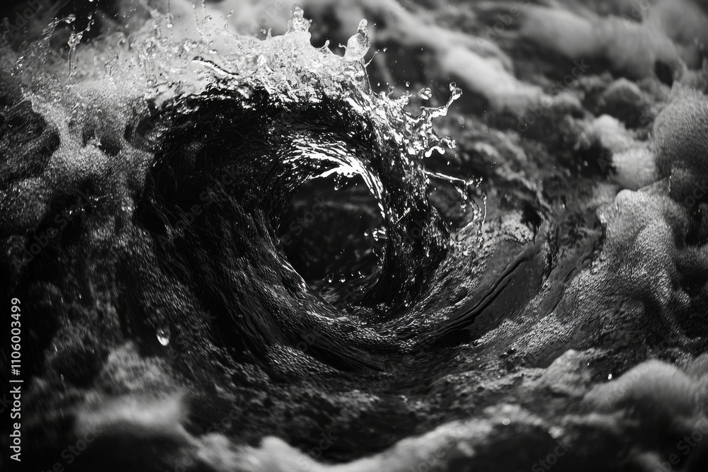 water abstract art, photograph capturing water splashing in intricate ...