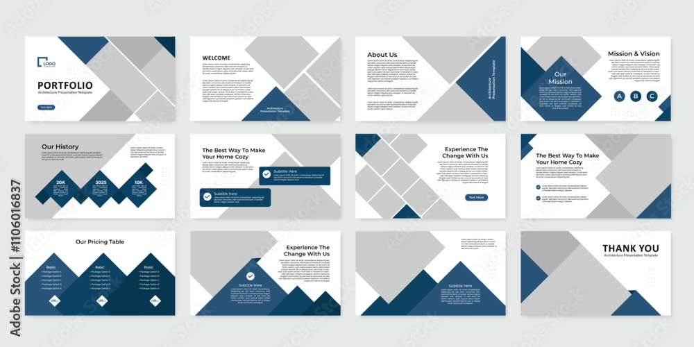 architecture portfolio interior presentation template. portfolio ...