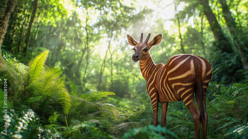 Discover the beauty of the okapi a unique creature with striking ...