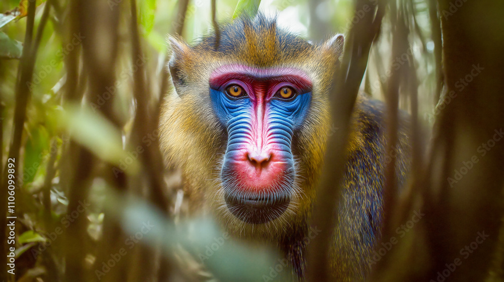 Discover the striking features of this vibrant monkey showcasing its ...