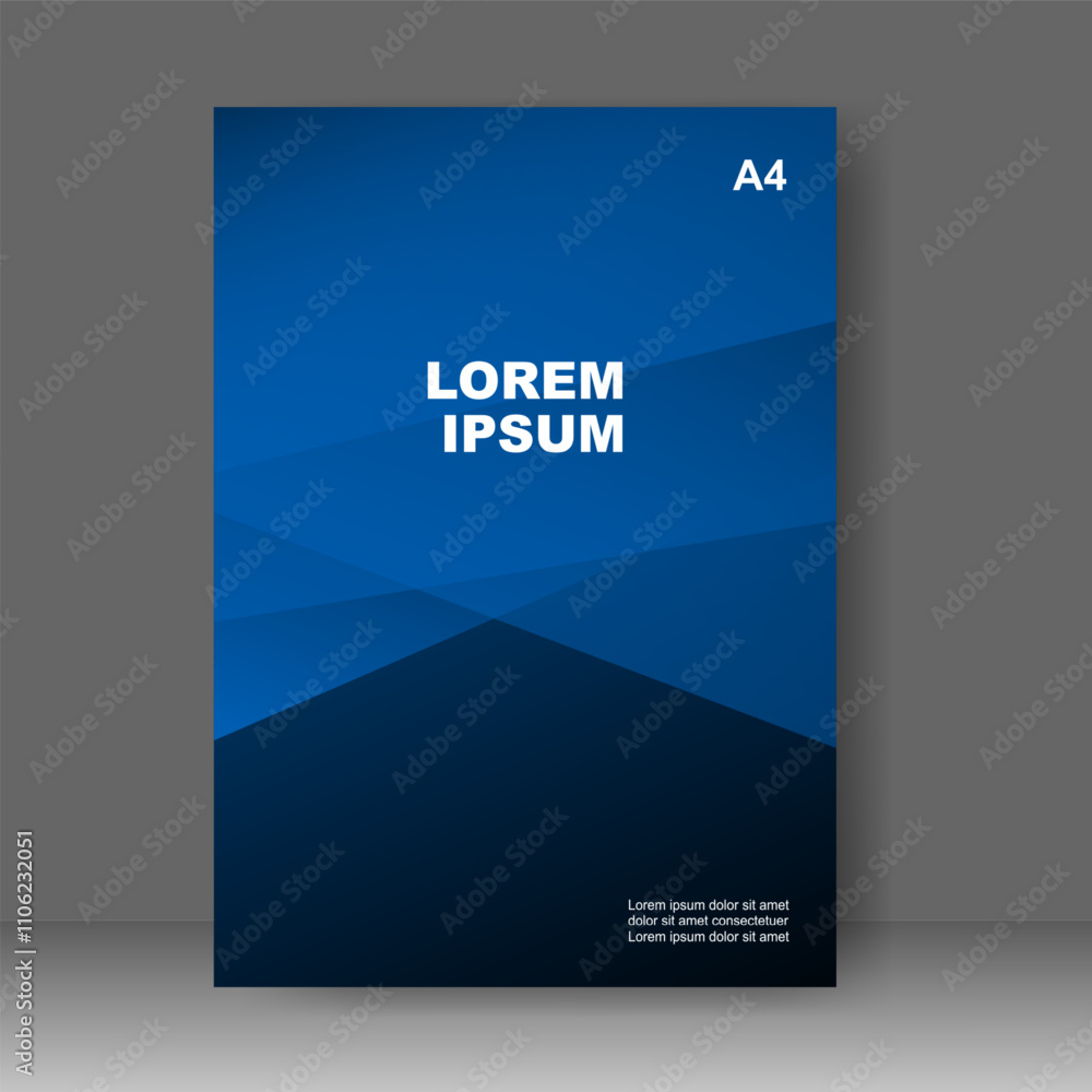 Cover design modern with blue Background. for cover book. Annual report ...