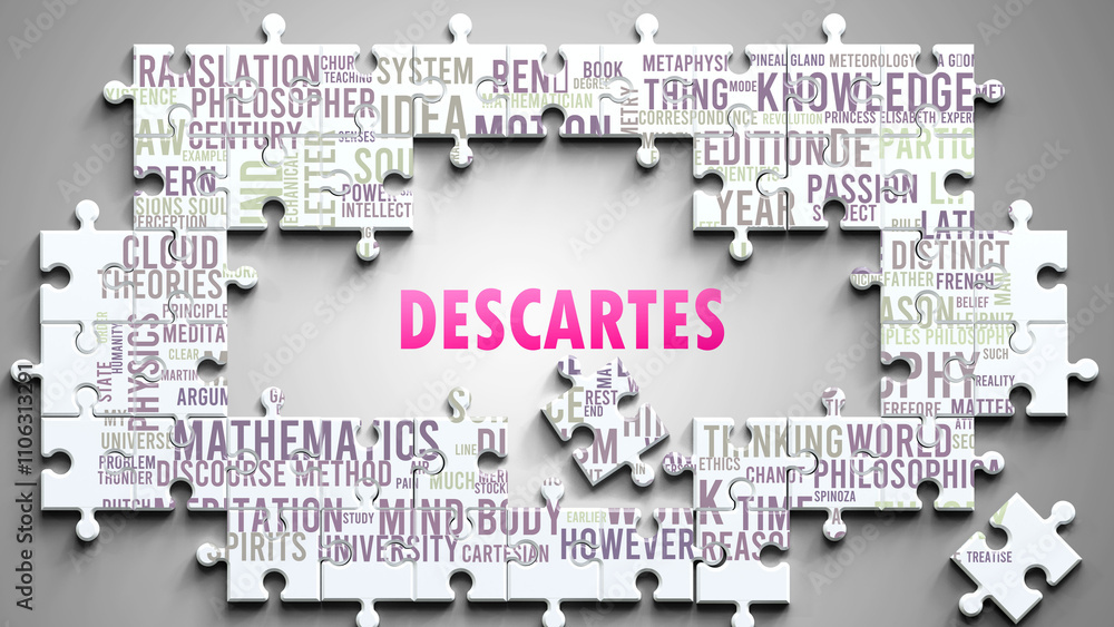 Ilustración de Stock Descartes as a complex subject, related to ...