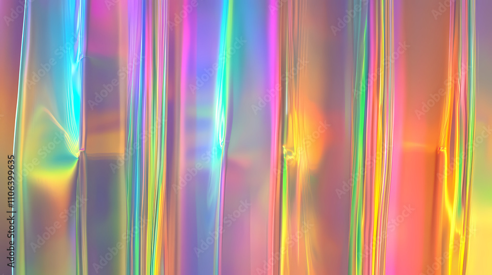 Crystal clear: a seamless iridescent rainbow hologram texture ...
