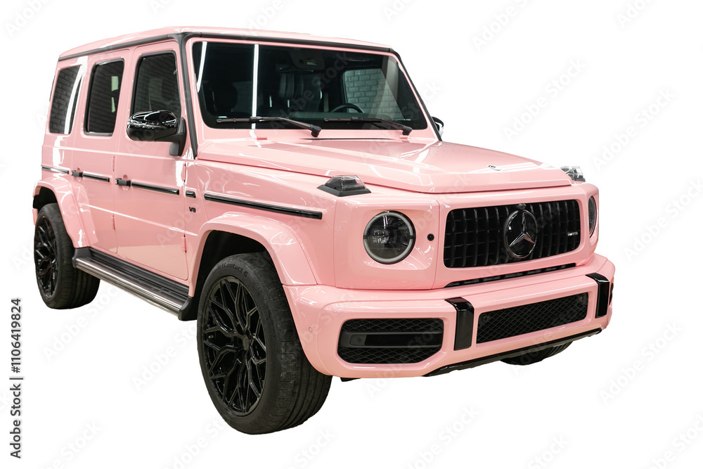 Photo Stock Brabus G Wagon. Pink Mercedes Benz G63 AMG. Mercedes Benz G ...