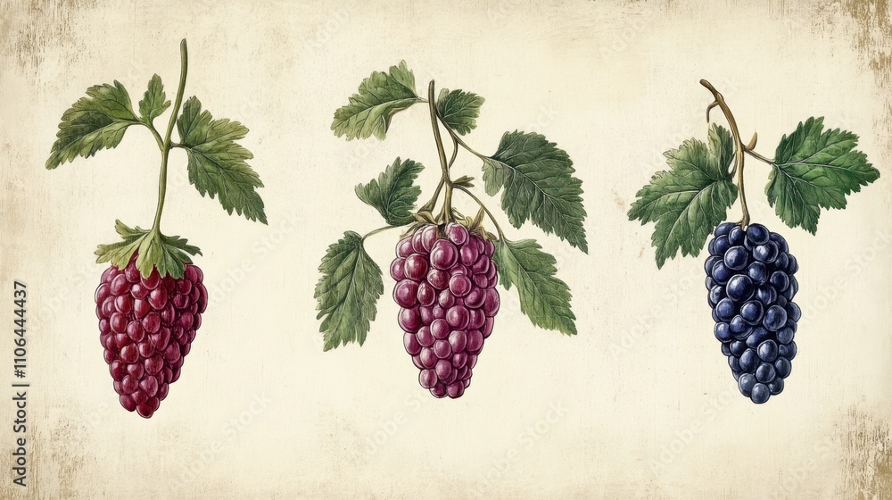 Exploring the Ancient Origins of Fruits With Illustrations of Grapes ...