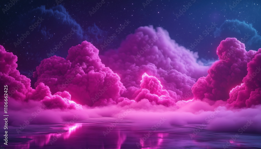 Pink Neon Light Smoke: A Metaverse Wallpaper Featuring Purple ...