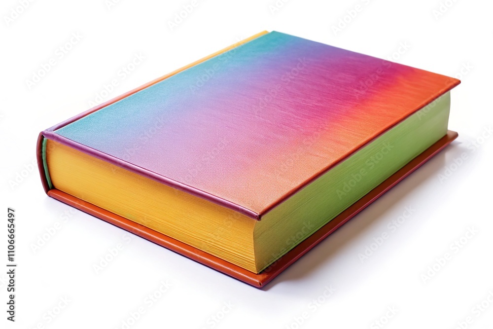 Hardcover Book Mockup Isolated White Background, Book Cover Design ...