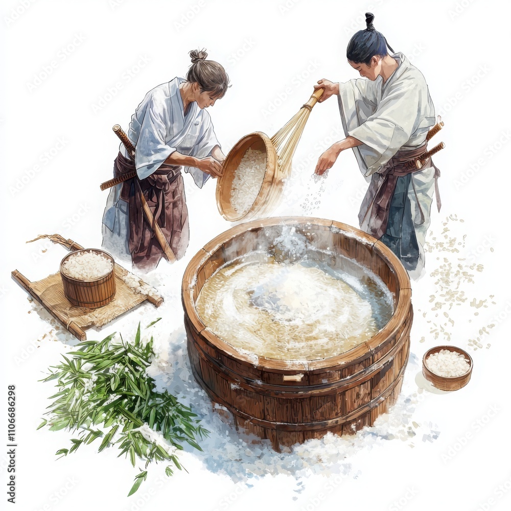 Exploring the traditional japanese sake brewing process rice ...