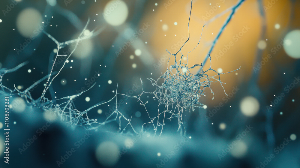 Close-up of decaying single cell with visible disintegration ...