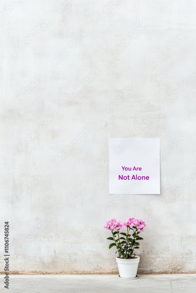 You Are Not Alone Mental Health Awareness Poster for International ...