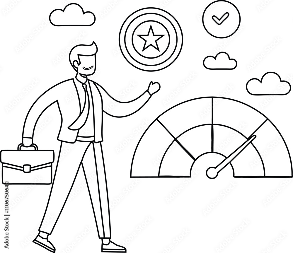 Push skill level, credit score or increase performance, improvement or ...