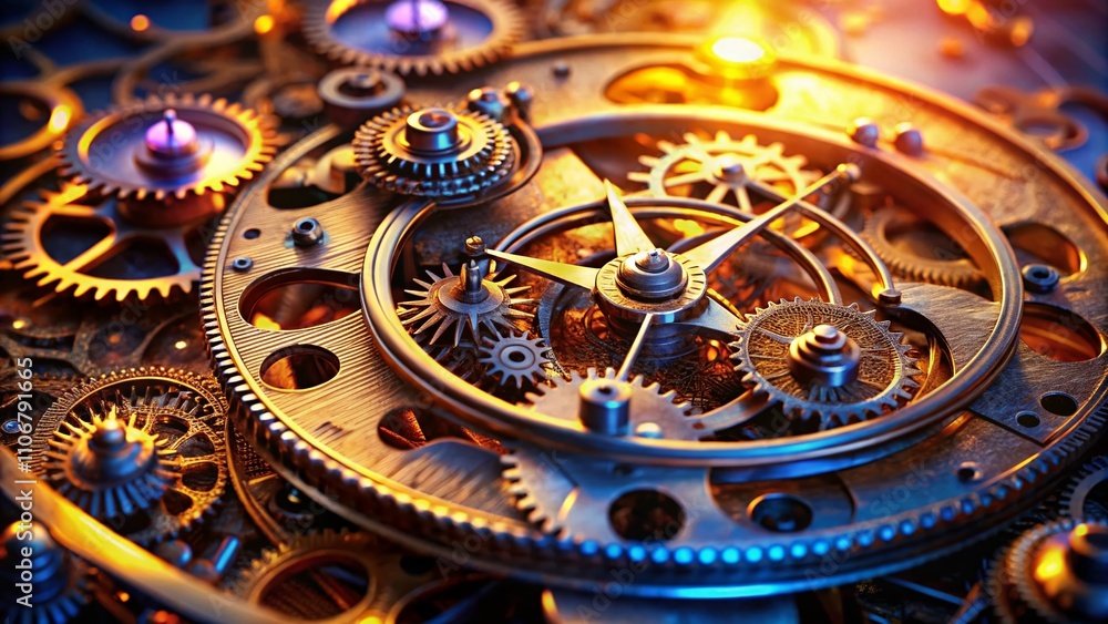 Captivating Macro Photography of Clock Mechanisms Showcasing Intricate ...