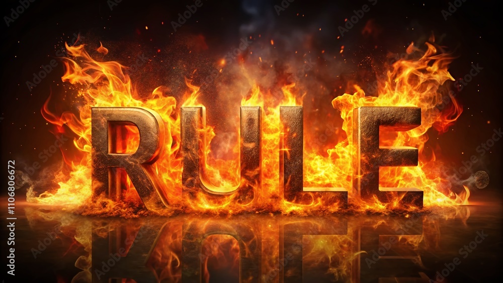 Captivating Text Burn on Fire Loop Effect with Dynamic Flames and Bold ...