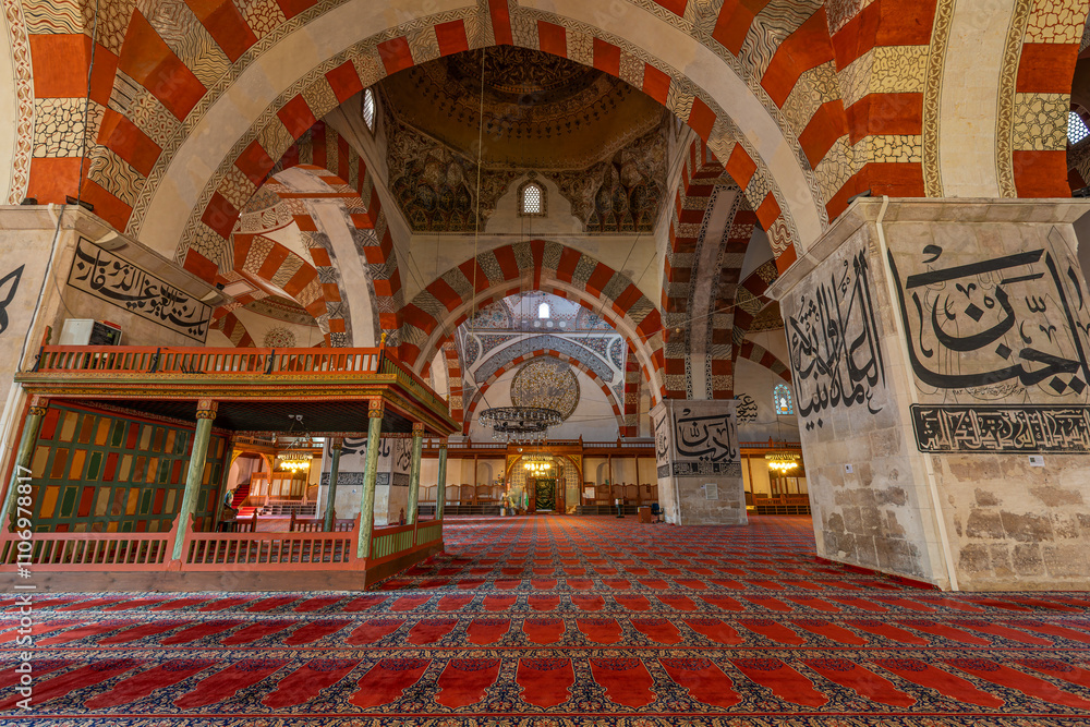 15th century Old Mosque (Eski Camii), beautiful early Ottoman ...