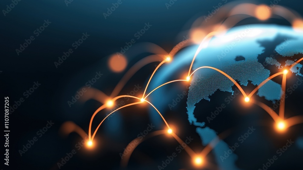 Global Connectivity Cloud icon connected to multiple devices around the ... Global Connectivity Cloud icon connected to multiple devices around the ...
