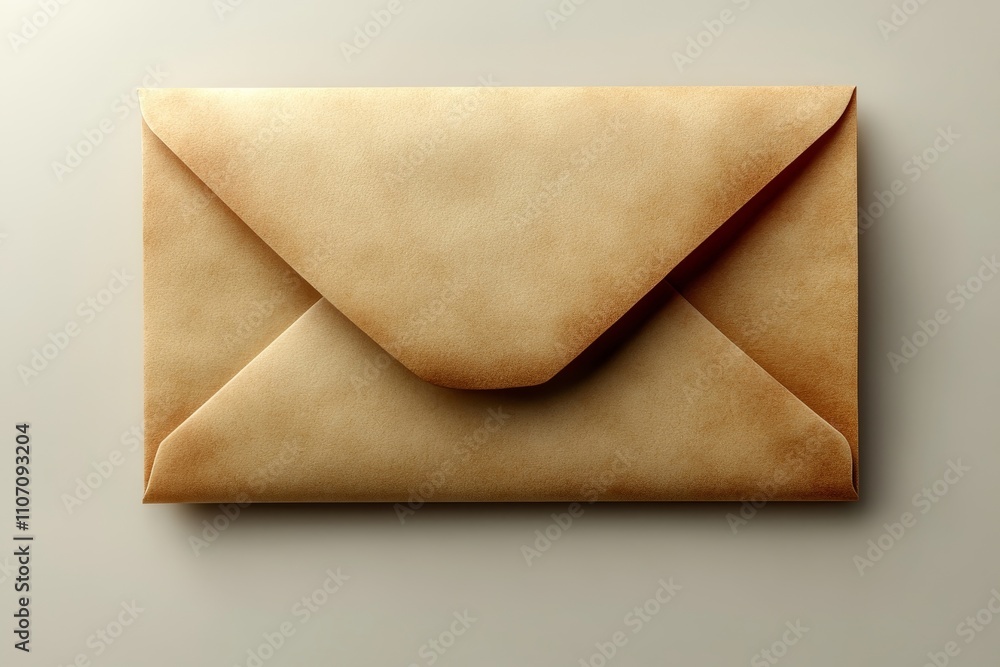 Vintage Brown Envelope, Aged Paper Texture, Antique Letter Stock Photo ...