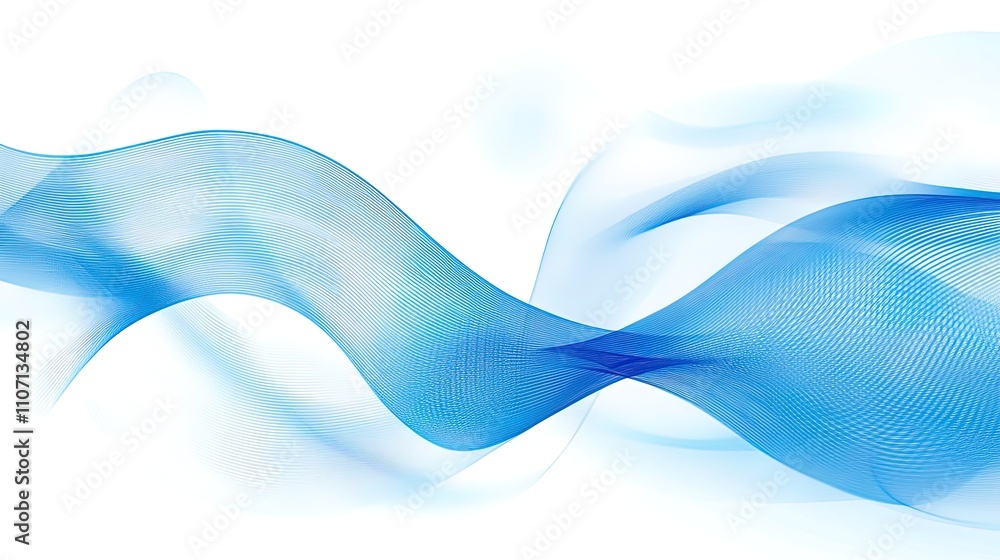 Blue abstract line art creative background material, commercial ...