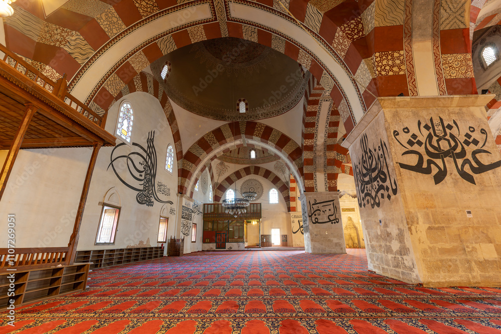 15th century Old Mosque (Eski Camii), beautiful early Ottoman ...