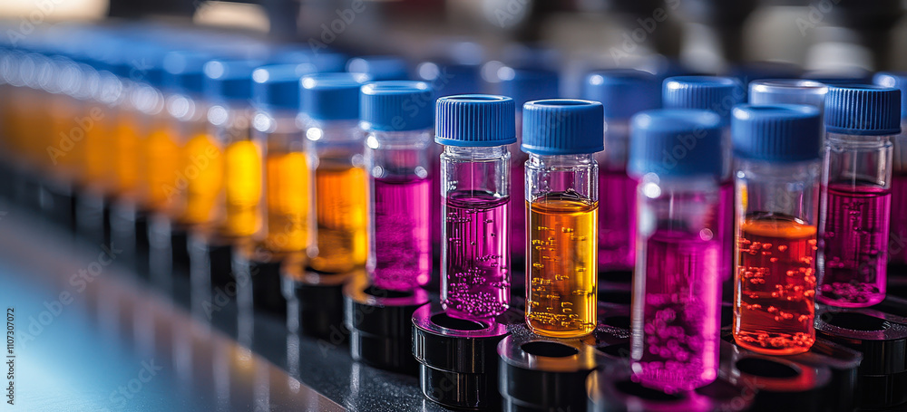 Advanced Cancer Immunotherapy Laboratory with Flow Cytometer Analyzing ...