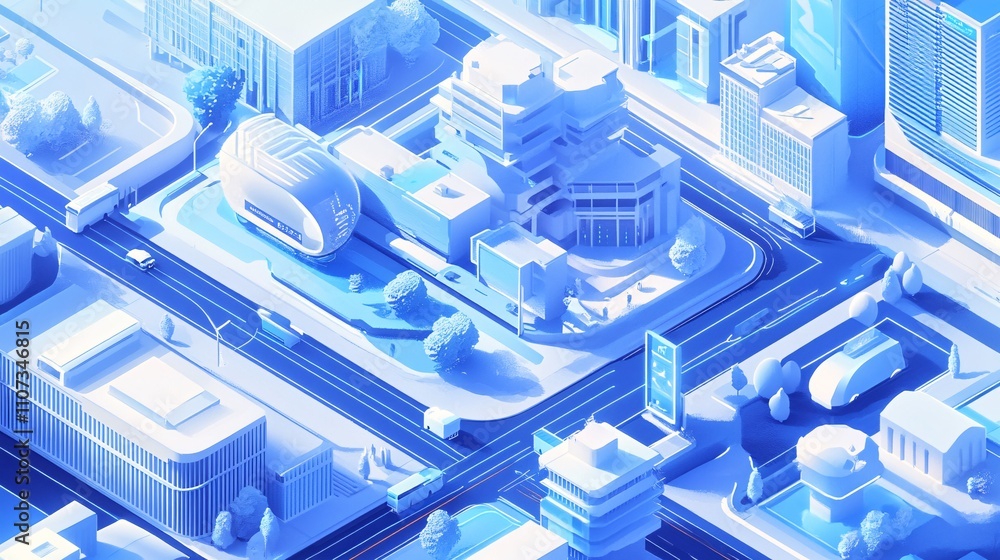 modern mobility concept art, precision isometric angles, electric ...