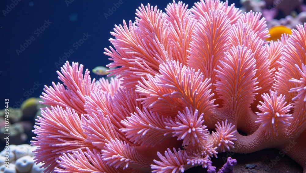 Pink coral reef render iconic image with a transparentcutout background ...