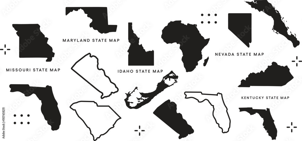 Map of the World Perfect Icons . Every single country map are listed ...