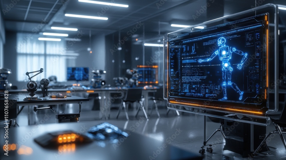 Futuristic ai classrooms innovative learning spaces for advanced skills ...