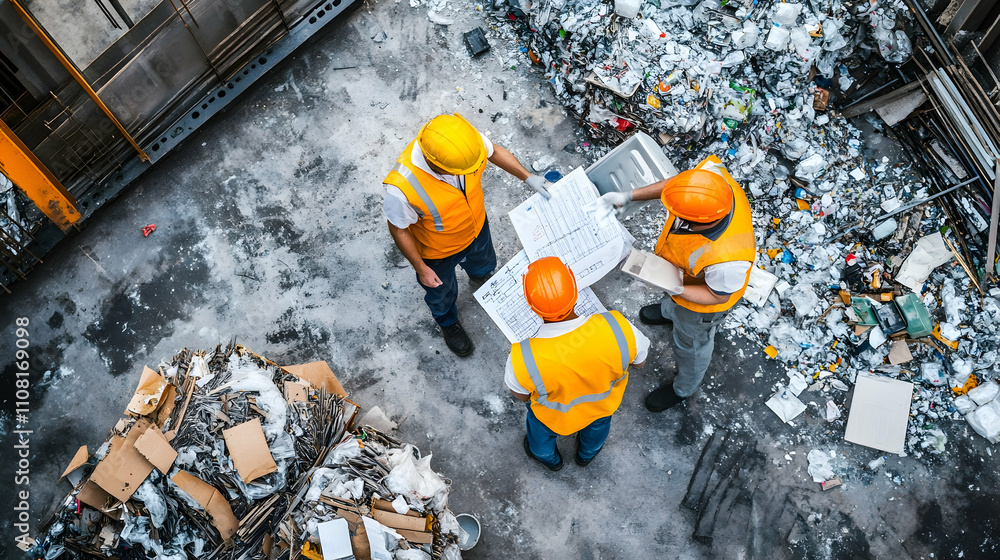 Waste Management Experts Discussing Construction Site Waste Management ...