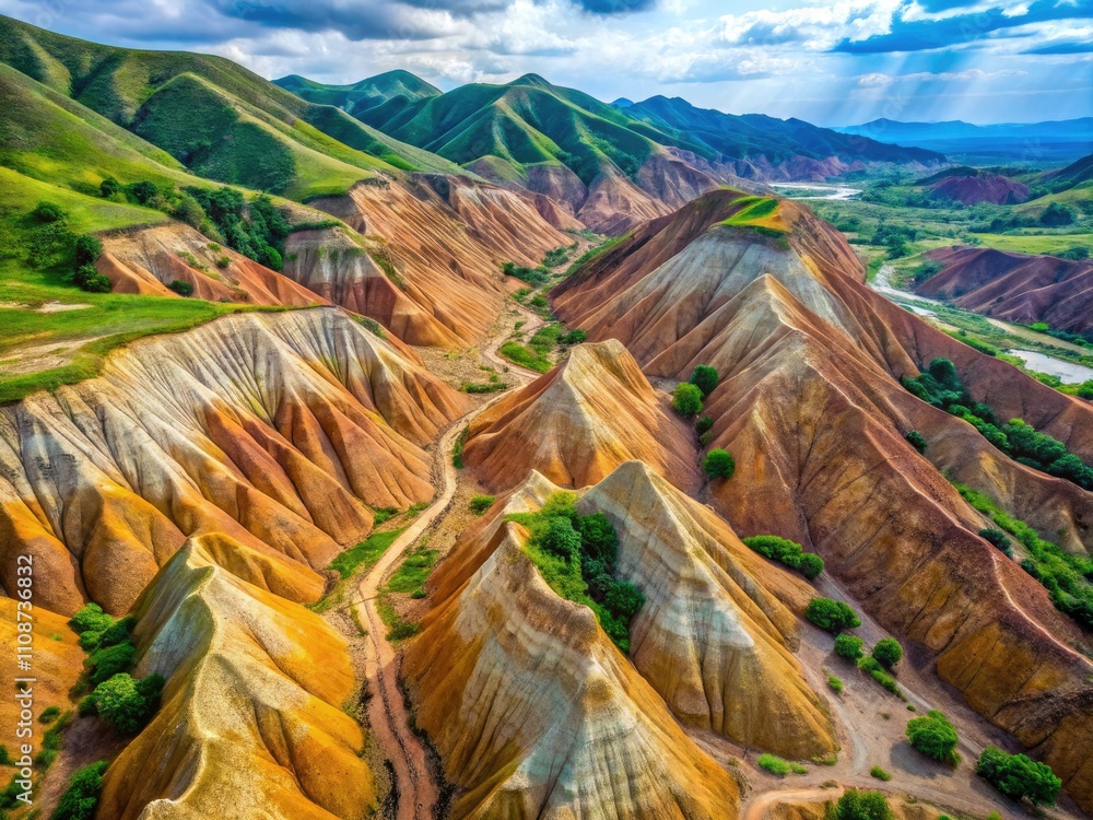 Mountain Slope Erosion: Dramatic Images of Landslide Scars & Soil ...
