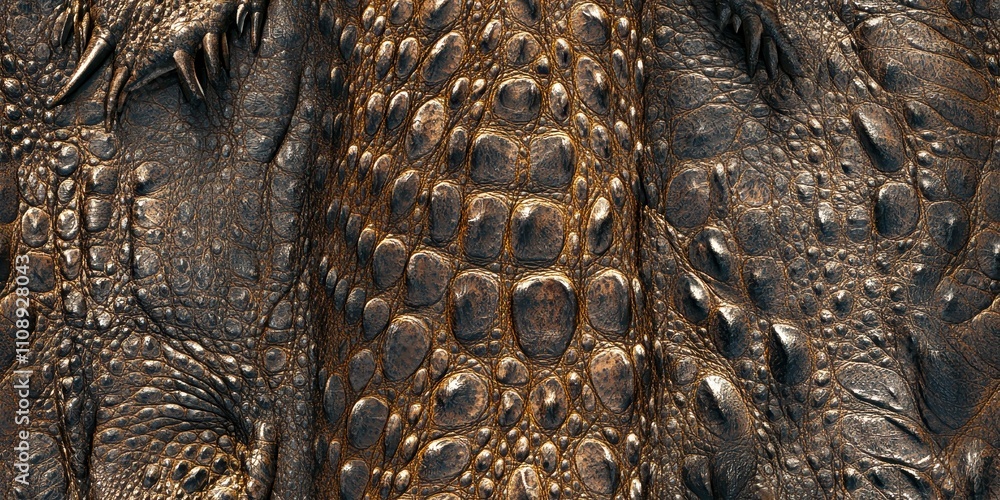 Crocodile skin texture seamless pattern for wildlife design and fashion ...