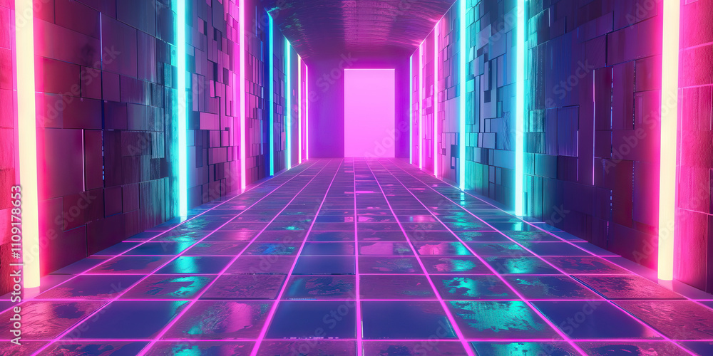 80s Neon Glow: Neon colors like electric blue, hot pink, and neon green ...