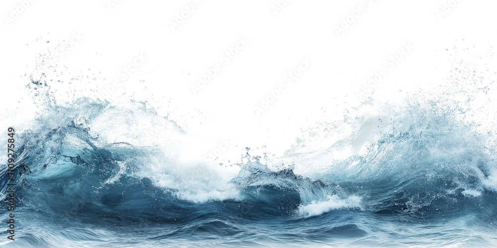 Dynamic Water Wave Splashing, Isolated As A PNG Image, Featuring ...