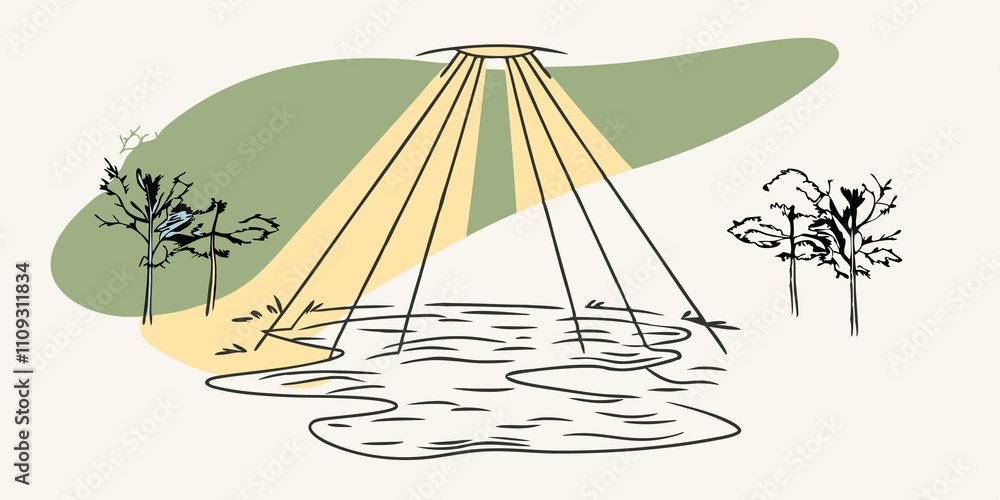 Sunlight Dappled Visualize beams of sunlight filtering through the ...