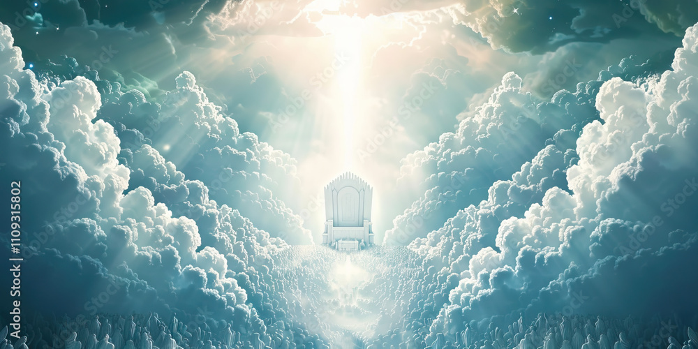Stock-Illustration „Great White Throne Judgment: The Final Judgment of ...