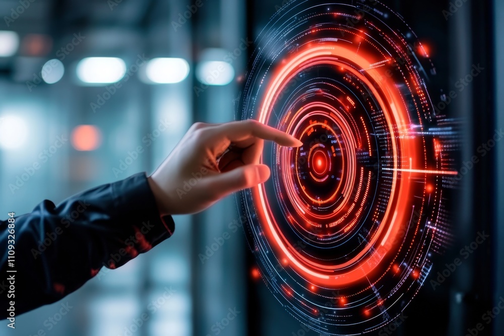 Digital concept of agile methodology with interconnected sprint cycles, team communication icons ...