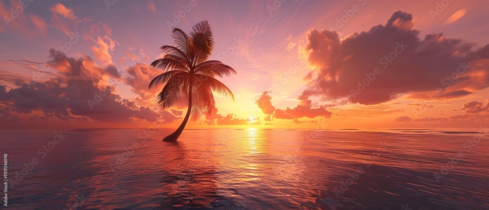 HDRI Panorama: Tropical Sunset Island Scene - Ideal for 3D Environments ...