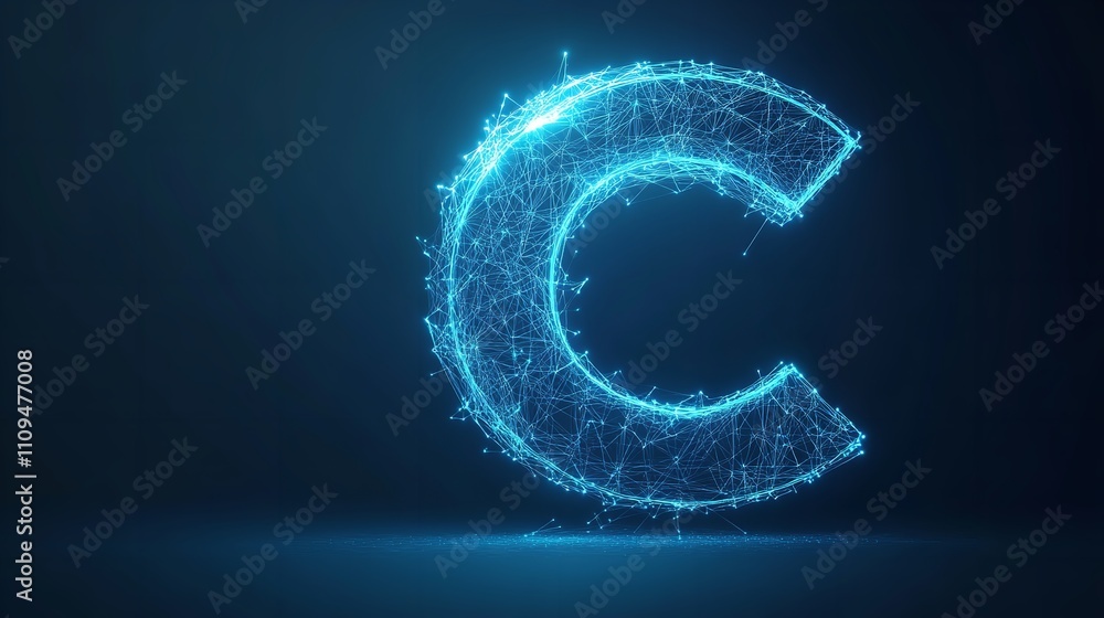 Alphabet C - Alphabet Letter C Design of an Uppercase Letter in Low ...