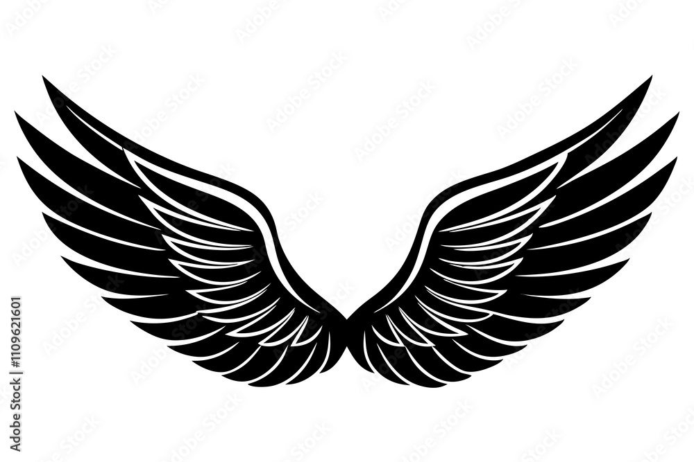Eagle Wings Emblem Vector - Printable Graphic Design for Logos and ...