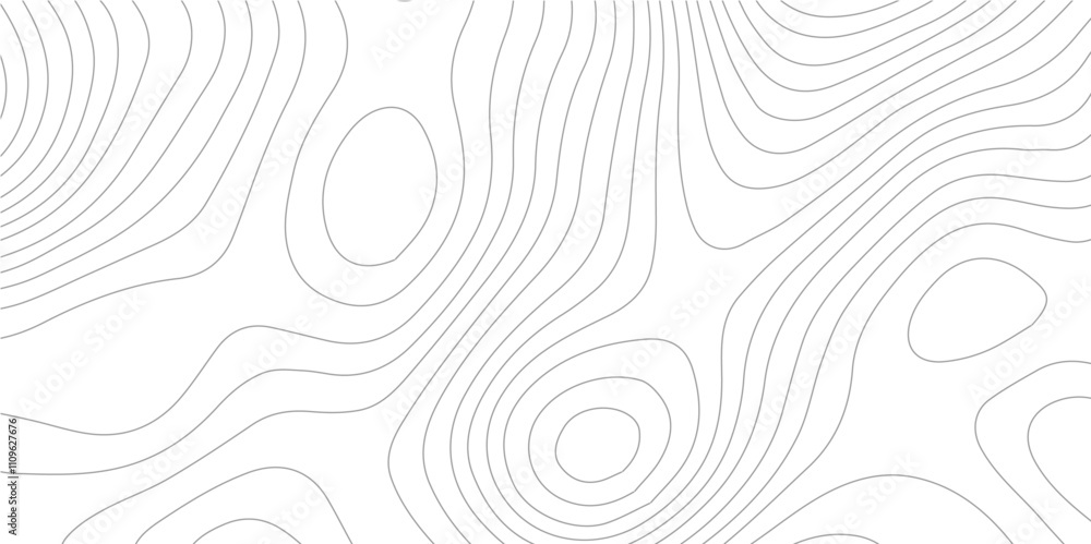 The black grey on white contours vector topography stylized height of ...