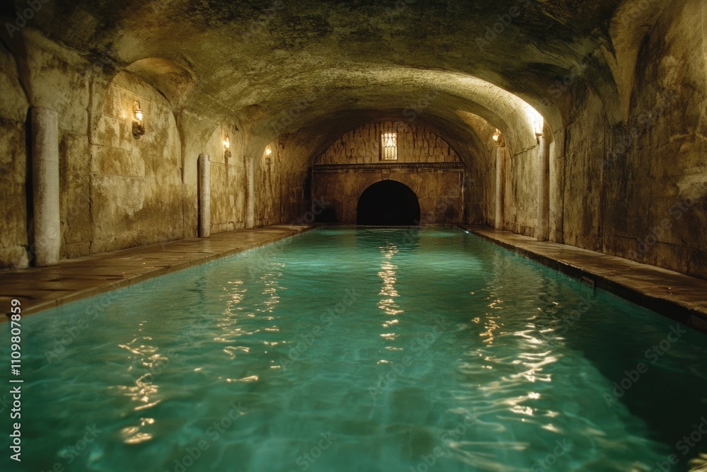 Roman Baths in Bath, UK: Historic Spa Architecture Surrounded by ...