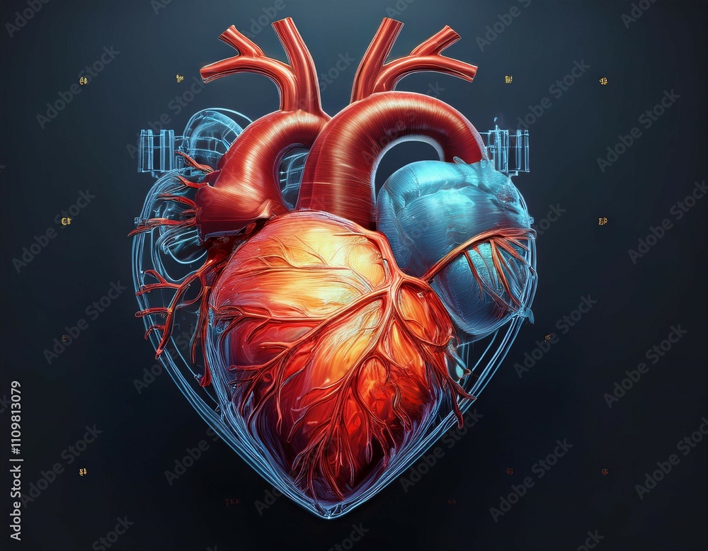 anatomical heart x ray medical healthcare anatomy organ vascular Stock ...