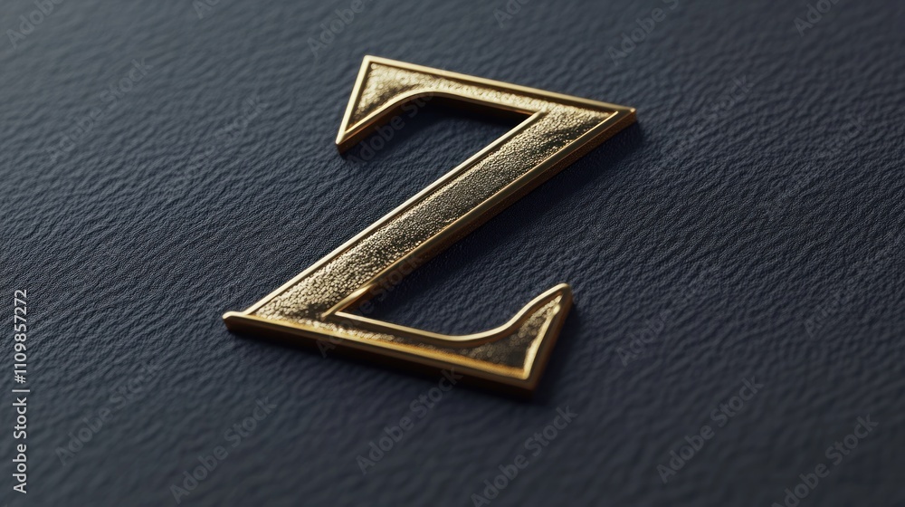 Classic letter Z logo, serif font, subtle shading, timeless design ...