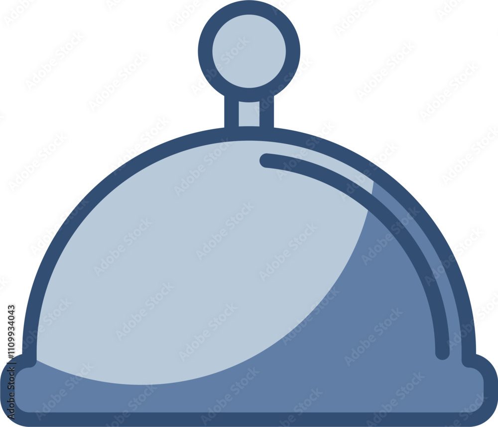 cartoon room service vector icon, transparent background. replaceable ...