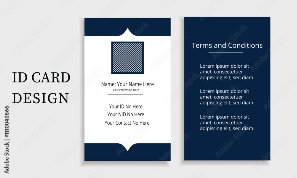 creative modern and clean professinal simple ID card design Corporate ...