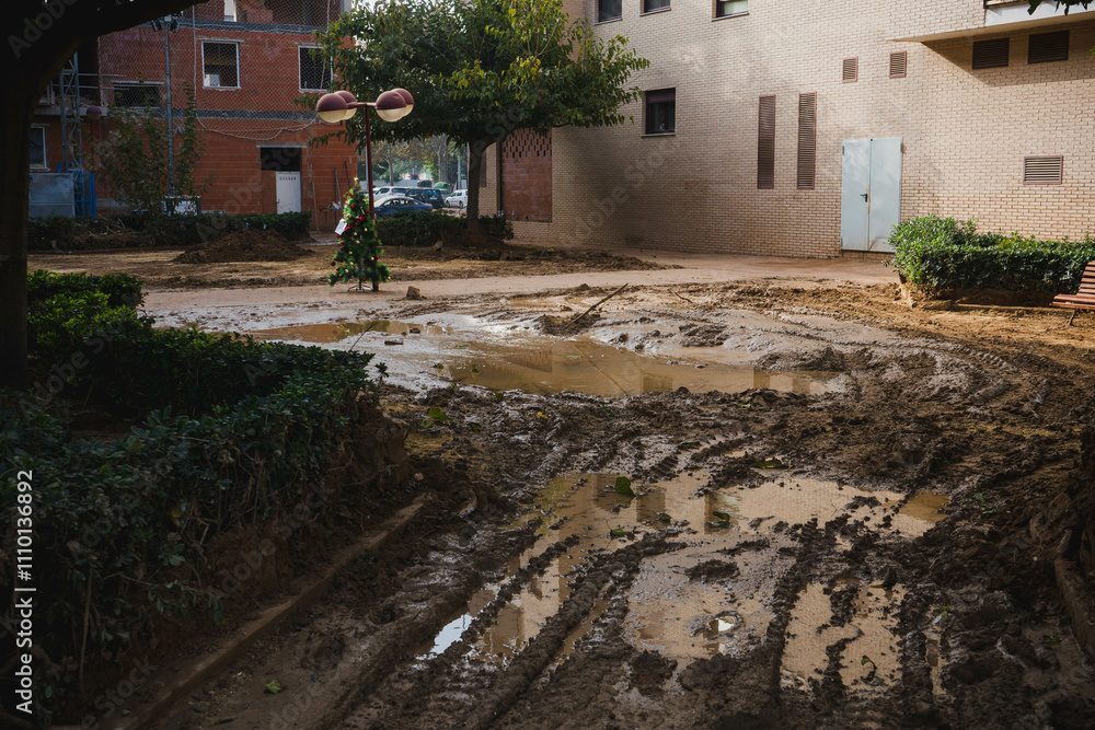 Paiporta, España; 11 30 2024: The aftermath of the DANA, one month ...