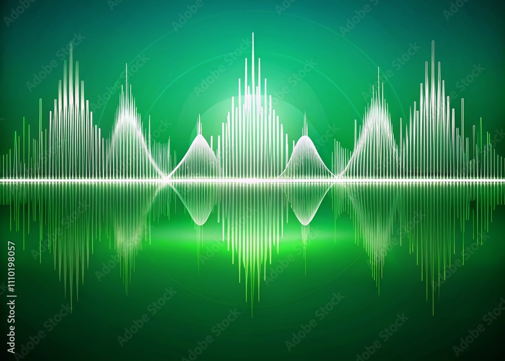 Architectural Photography of a Modern Sound Wave Representation on a ...